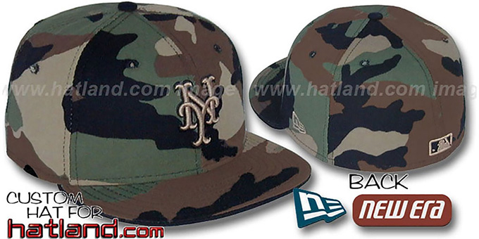 Mets ARMY CAMO Fitted Hat by New Era
