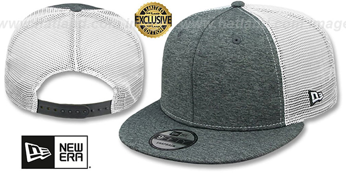 New Era MESH-BACK BLANK SNAPBACK Grey Shadow Tech-White Hat