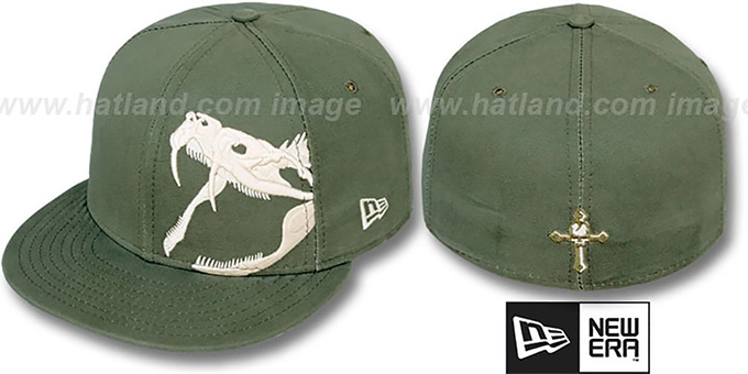 New Era RATTLER Olive-Bone Fitted Hat