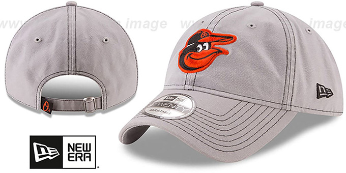 Orioles CORE-CLASSIC STRAPBACK Light Grey Hat by New Era
