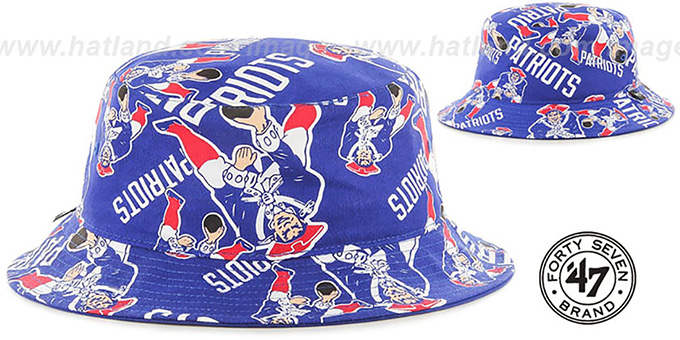 New England Patriots THROWBACK BRAVADO BUCKET Hat