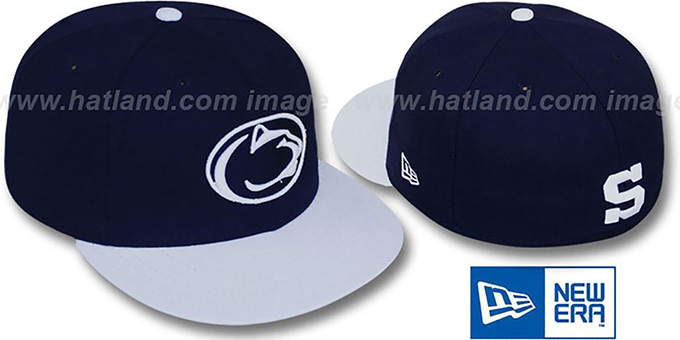 Penn State 2T ALTERNATE NCAA-BASIC Navy-White Fitted Hat