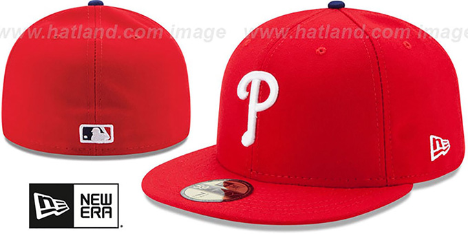 Philadelphia Phillies AC-ONFIELD GAME Hat by New Era
