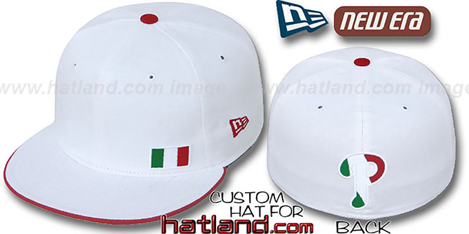 Phillies ITALIAN FLAWLESS White Fitted Hat by New Era