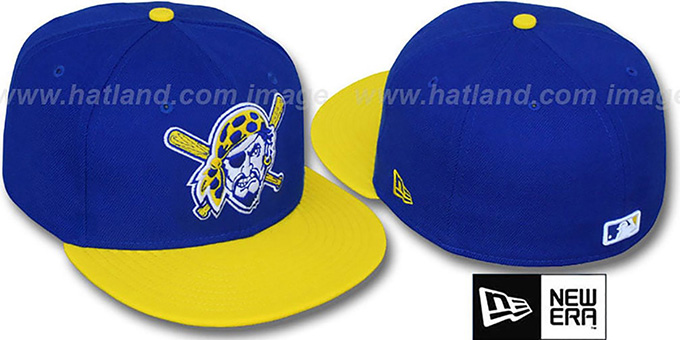 Pirates 2T-FASHION ALTERNATE Royal-Yellow Fitted Hat