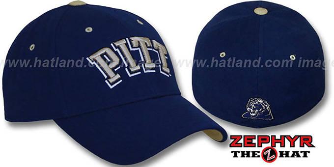 Pittsburgh DH Fitted Hat by Zephyr - navy