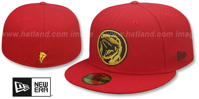 Power Rangers TYRANNOSAURUS Red Fitted Hat by New Era
