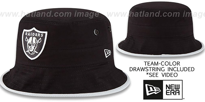 Raiders BASIC-ACTION Black Bucket Hat by New Era