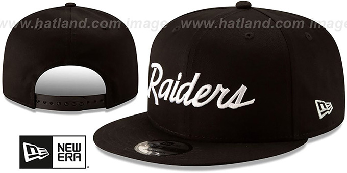 Oakland Raiders SCRIPT TEAM-BASIC SNAPBACK Black Hat
