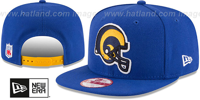 Los Angeles Rams RETRO-BASIC SNAPBACK Royal Hat by New Era