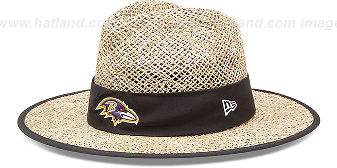 Ravens NFL TRAINING STRAW Hat by New Era