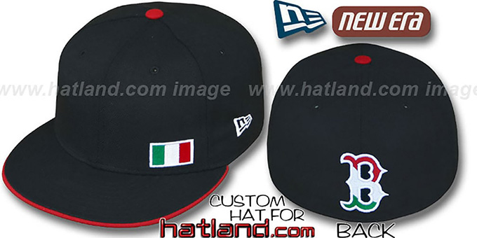Red Sox ITALIAN FLAWLESS Black Fitted Hat by New Era