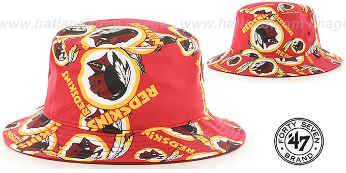 Redskins BRAVADO BUCKET Hat by Twins 47 Brand