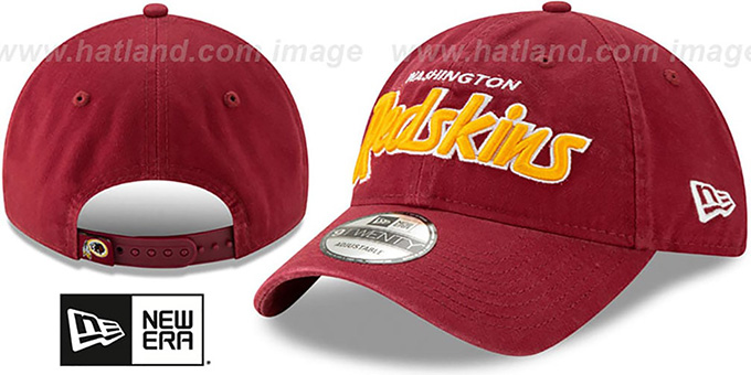 Washington Redskins RETRO-SCRIPT SNAPBACK Burgundy Hat