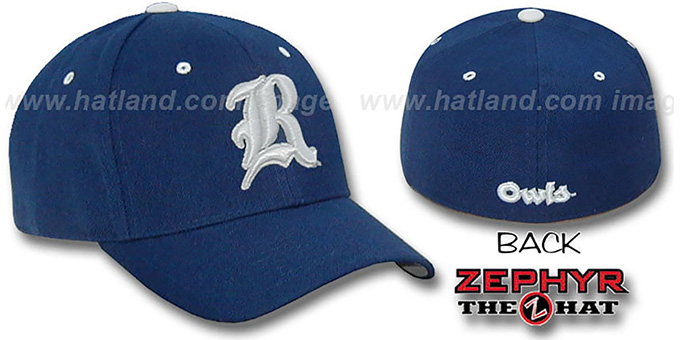 Rice DH Navy Fitted Hat by Zephyr