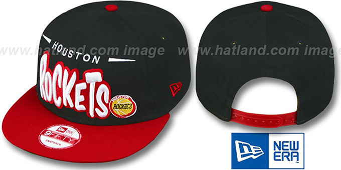 Rockets 2T HW DOPETASTIC SNAPBACK Black-Red Hat by New Era