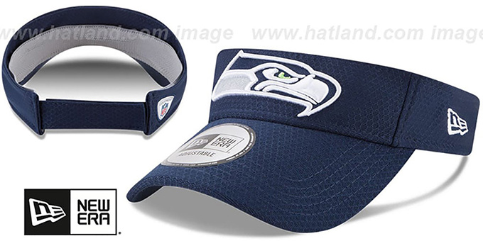 Seattle Seahawks 2017 NFL TRAINING VISOR Navy by New Era