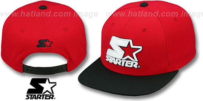 Starter S-STAR WORDMARK SNAPBACK Red-Black Hat