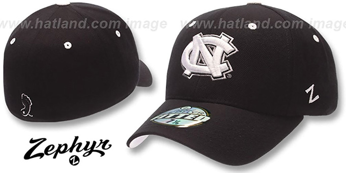 UNC DH Fitted Hat by Zephyr - black