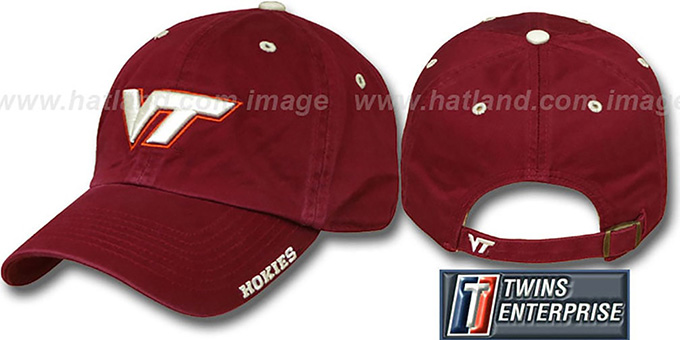 Virginia Tech ICE Hat by Twins - burgundy