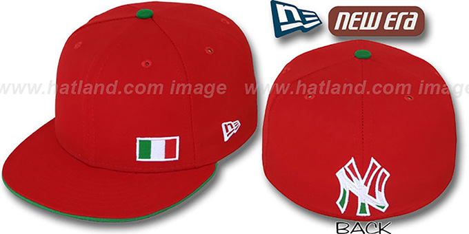 Yankees ITALIAN FLAWLESS Red Fitted Hat by New Era