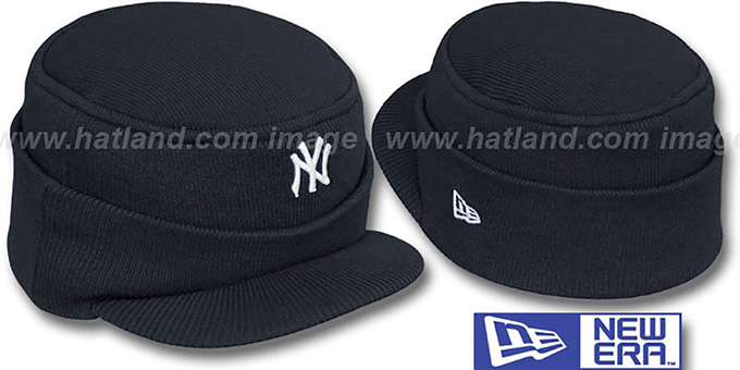 Yankees MINI-BRIM RILEY Navy Knit Hat by New Era