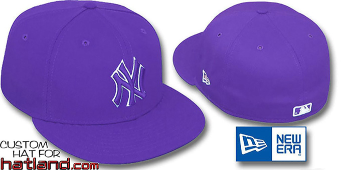Yankees TEAM-BASIC Purple-Purple Fitted Hat by New Era