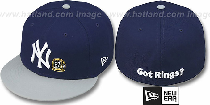 Yankees WS GOT RINGS Navy-Grey Hat by New Era