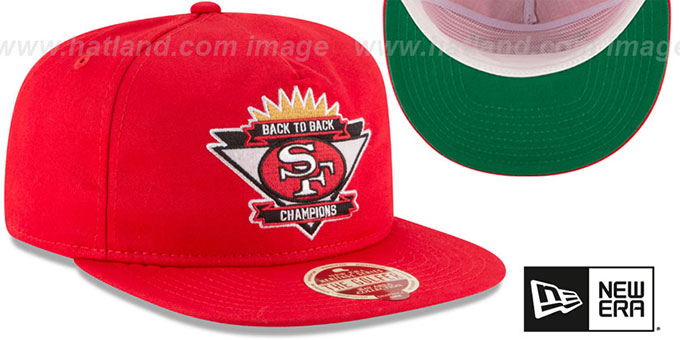 San Francisco 49ers BAY AREA BACK2BACK SNAPBACK Red Hat