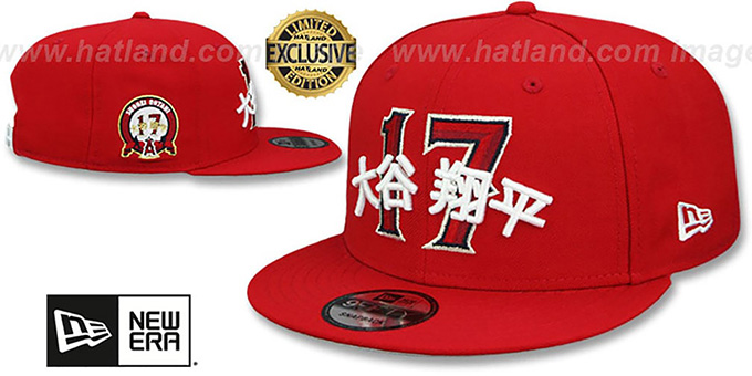 Los Angeles Angels OHTANI 17 SNAPBACK Red Hat by New Era