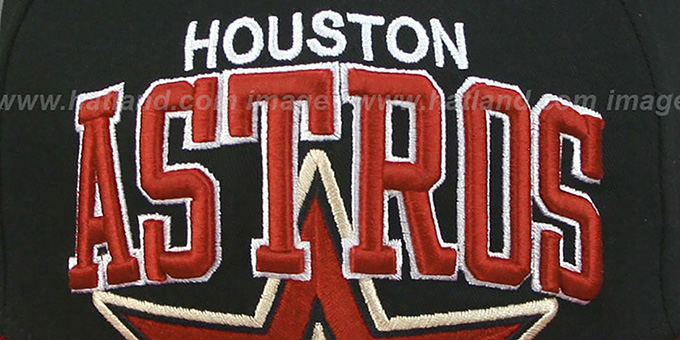 Houston Astros SUPER-LOGO ARCH SNAPBACK Black-Brick Hat