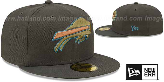 Buffalo Bills COLOR PACK MULTI Charcoal Fitted Hat