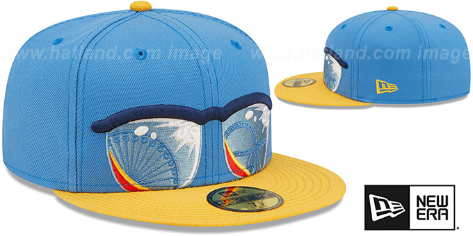 Jersey Shore BlueClaws MILB ONFIELD ALT 1 Blue-Gold Fitted Hat