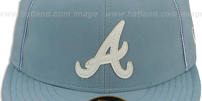 Atlanta Braves SKY BLUE DaBu Fitted Hat by New Era