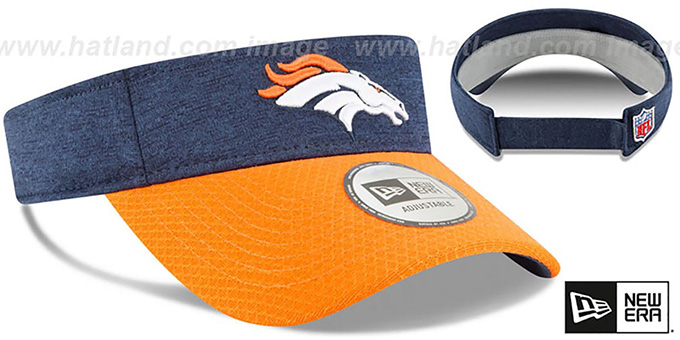 Denver Broncos 18 NFL STADIUM Navy-Orange Visor by New Era