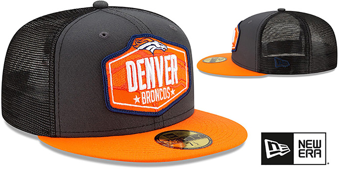 Denver Broncos 2021 NFL TRUCKER DRAFT Fitted Hat by New Era