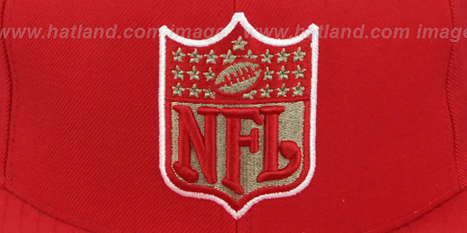 Tampa Bay Buccaneers NFL-SHIELD Red Fitted Hat by Reebok