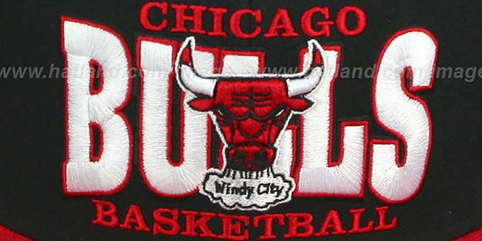 Chicago Bulls FIRST CLASS SNAPBACK Black-Red Hat