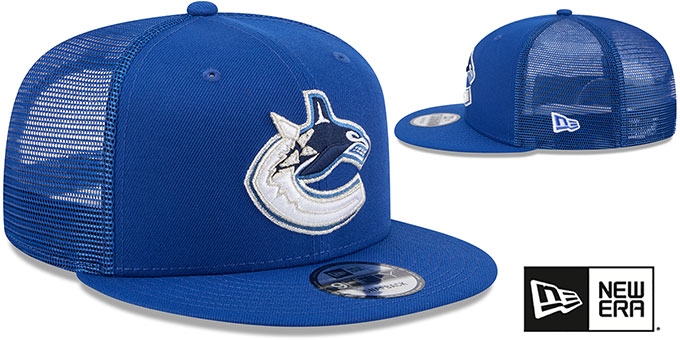 Vancouver Canucks TEAM-BASIC TRUCKER SNAPBACK Royal Hat