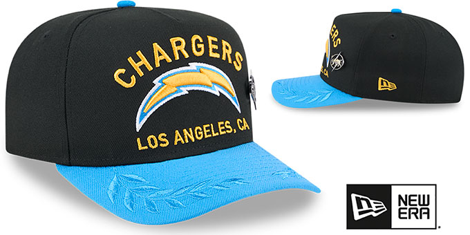 San Diego Chargers 2025 NFL DRAFT ONSTAGE A-FRAME Black-Blue Fitt
