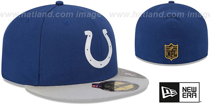 Indianapolis Colts 2015 NFL DRAFT Royal-Grey Fitted Hat