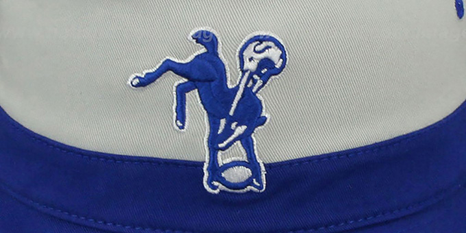 Baltimore Colts COLOR-BLOCK BUCKET White-Grey-Royal Hat