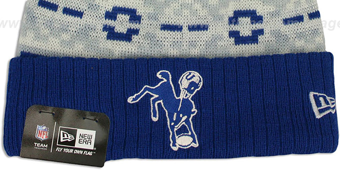 Baltimore Colts THROWBACK RETRO CHILL Knit Beanie Hat