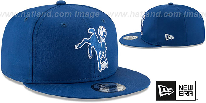 Indianapolis Colts THROWBACK TEAM-BASIC SNAPBACK Royal Hat