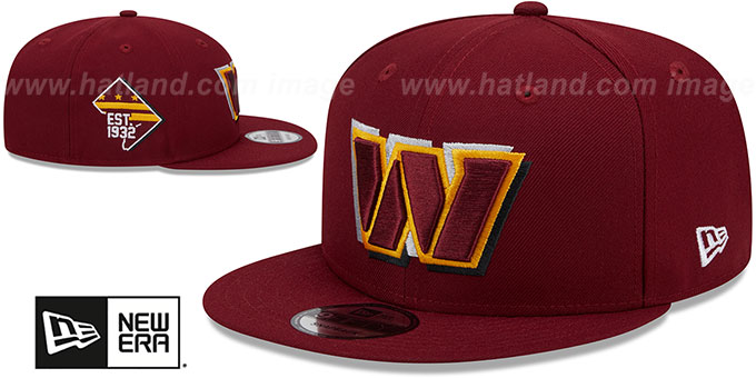 Washington Commanders 2024 NFL DRAFT SNAPBACK Burgundy Hat
