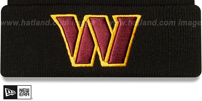 Washington Commanders FRESH STRIPED Knit Beanie Hat