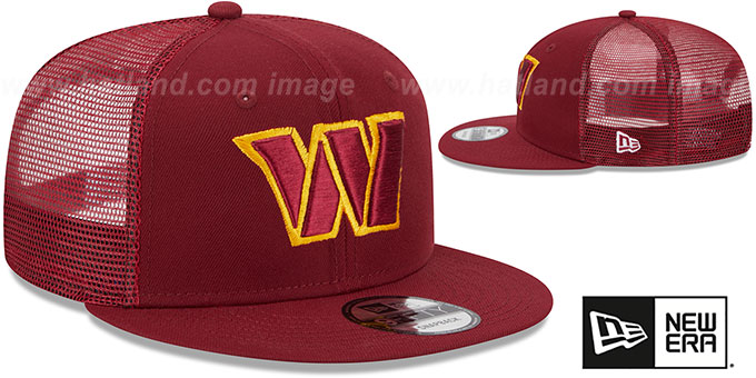Washington Commanders TEAM-BASIC TRUCKER SNAPBACK Burgundy Hat