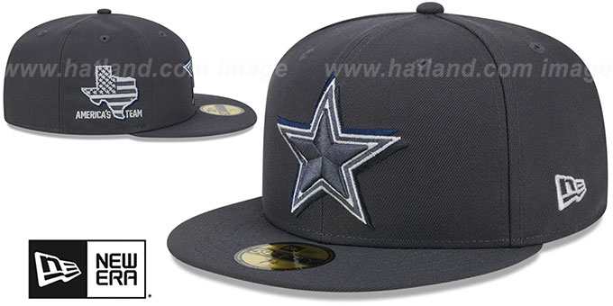 Dallas Cowboys 2024 ONSTAGE NFL DRAFT Grey Fitted Hat