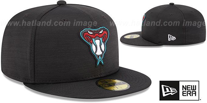 Arizona Diamondbacks 2023 CLUBHOUSE Heather Black Fitted Hat