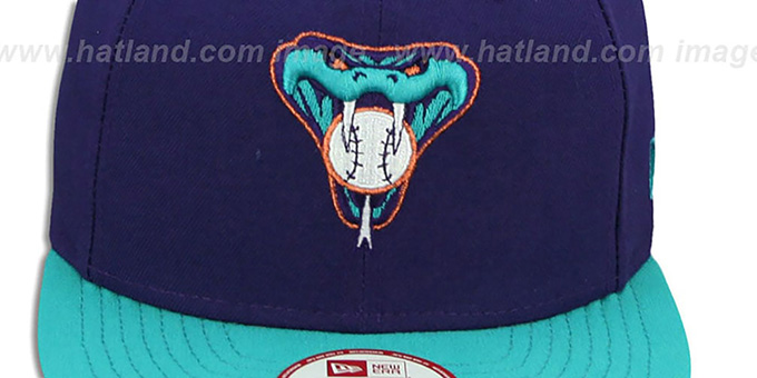 Diamondbacks BITD SNAPBACK Purple-Teal Hat by New Era at hatland.